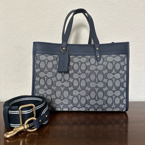 Coach | Bags | Coach Field Tote 3 In Signature Jacquard | Poshmark